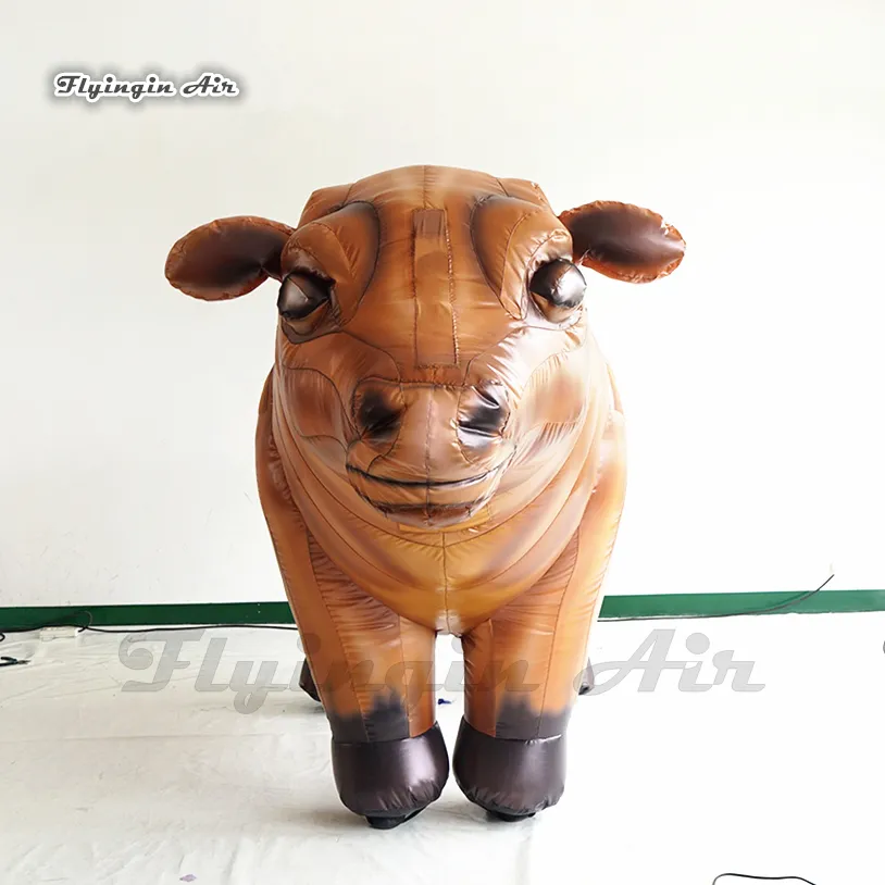 Funny Inflatable Bullfighting Costume 3m Walking Blow Up Bull Suit For ...