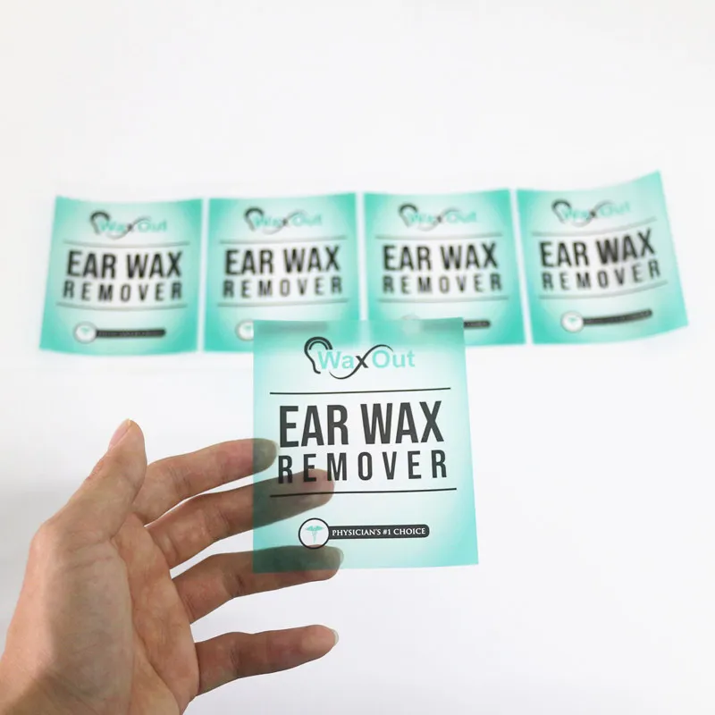 Customized Colorful Square Transparent Clear Adhesive Sticker Labels ...