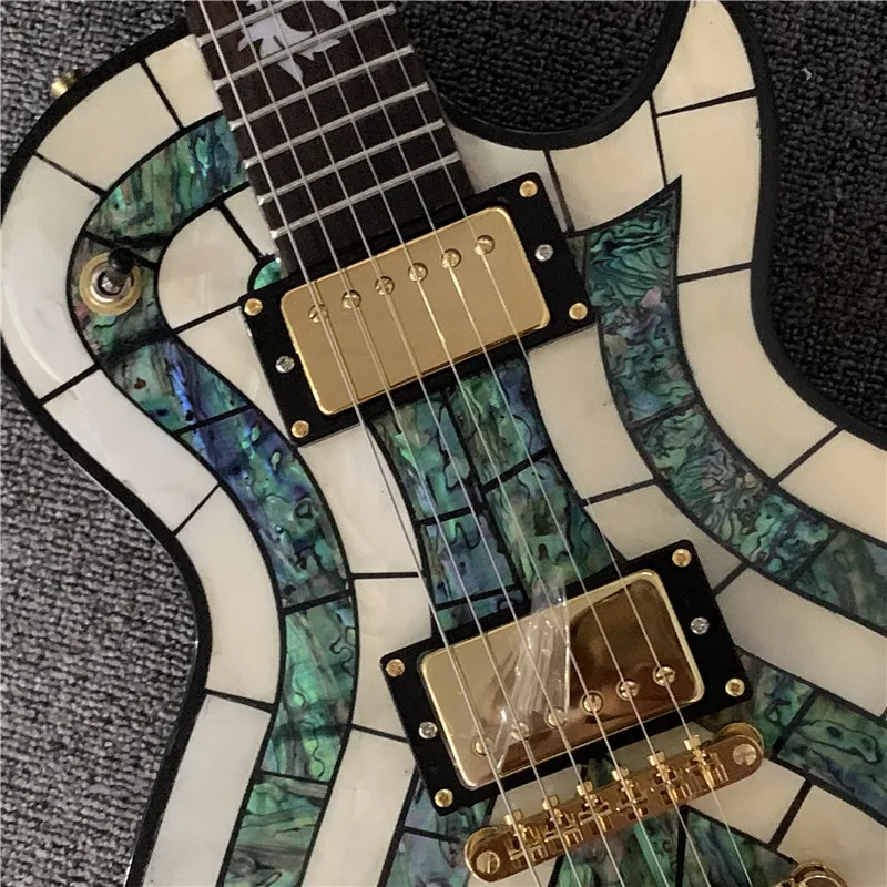 2022 Custom Shop Abalone Inlay Electric Guitar With Dragon Inlay ...