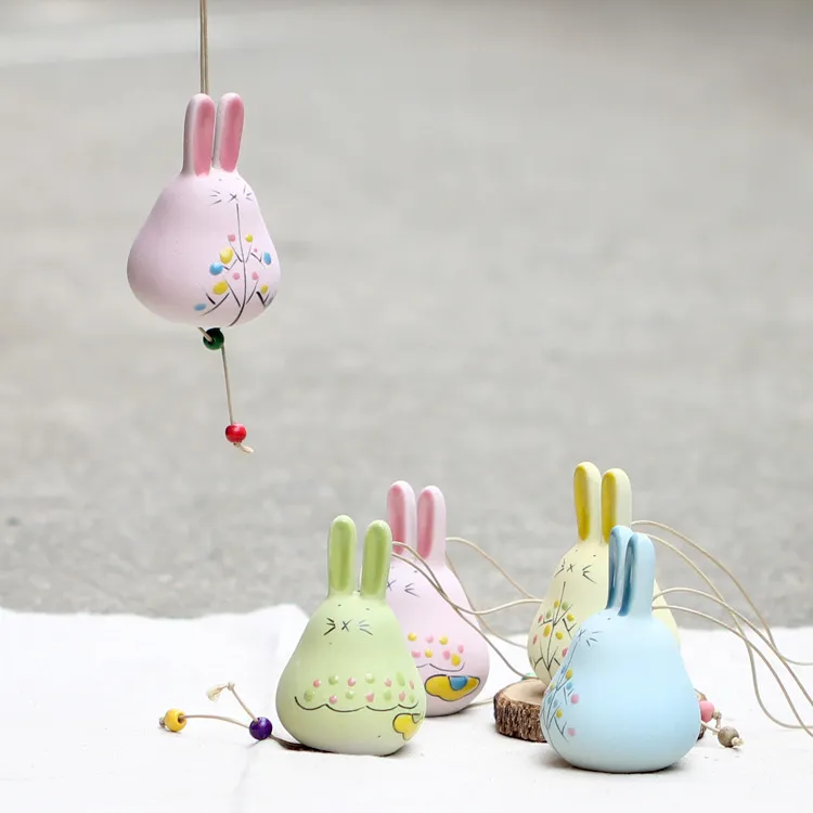Cute Ceramic Wind Chime - Indoor Windbell with Animal Design, Perfect ...