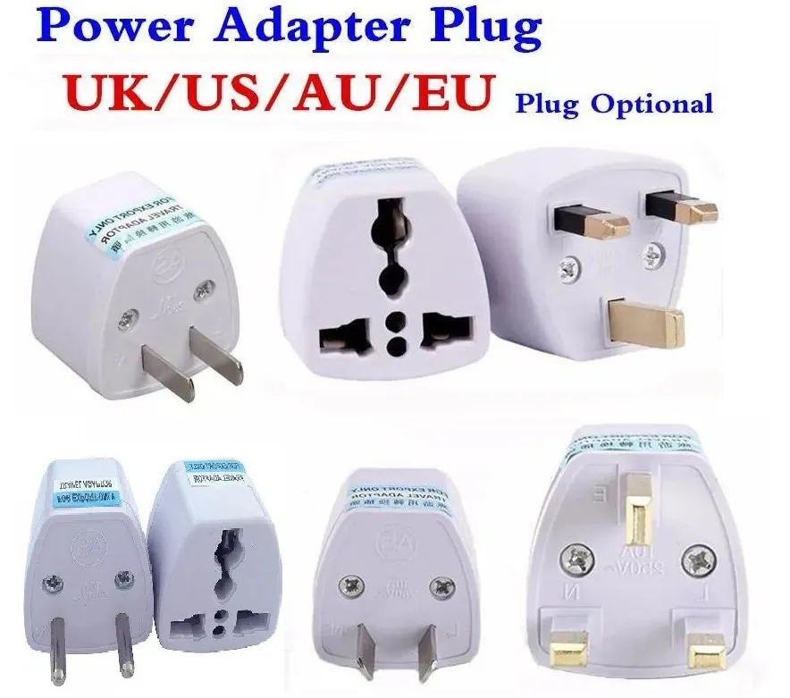 US To Euro Plug Adapter Travel Charger: Universal 250V AC Power ...