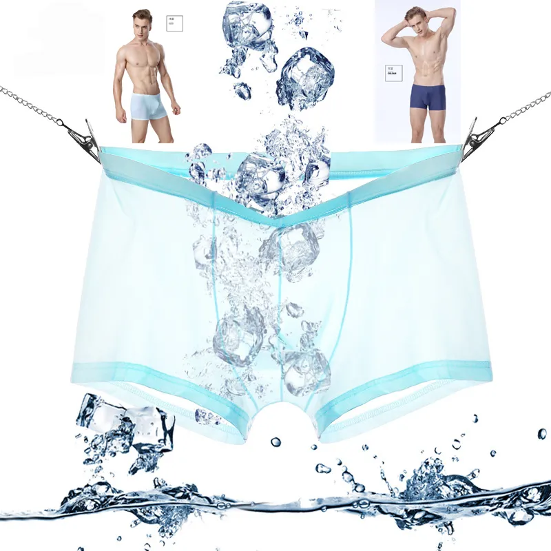 Modal Boxers For Men Breathable, Soft, Ice Silk Summer Underwear Thin ...