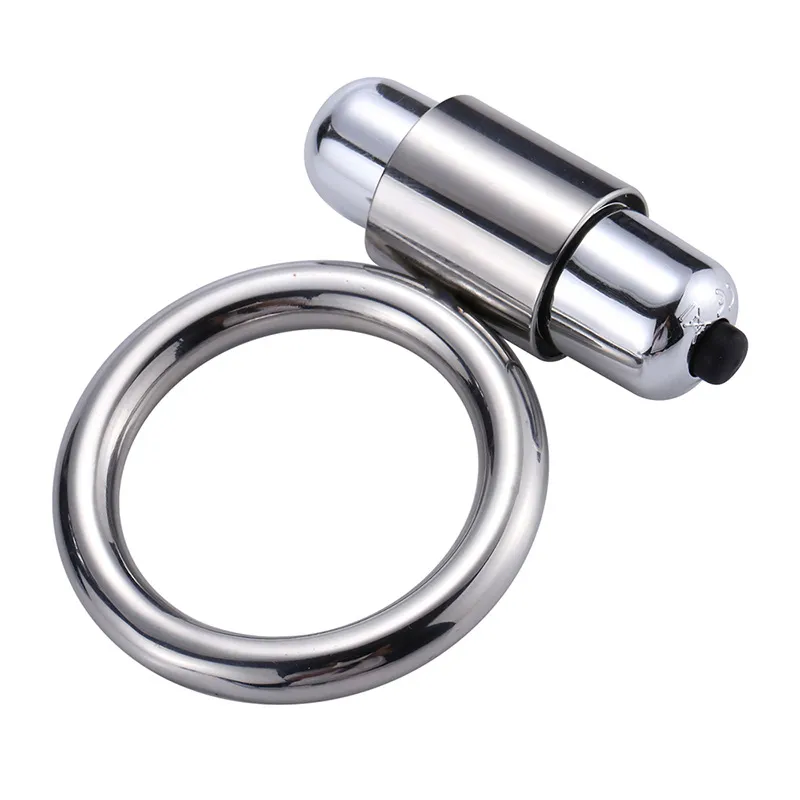 DHgate.com:10 Speed Vibrating Metal Cock Ring for Men, Delay Premature ...