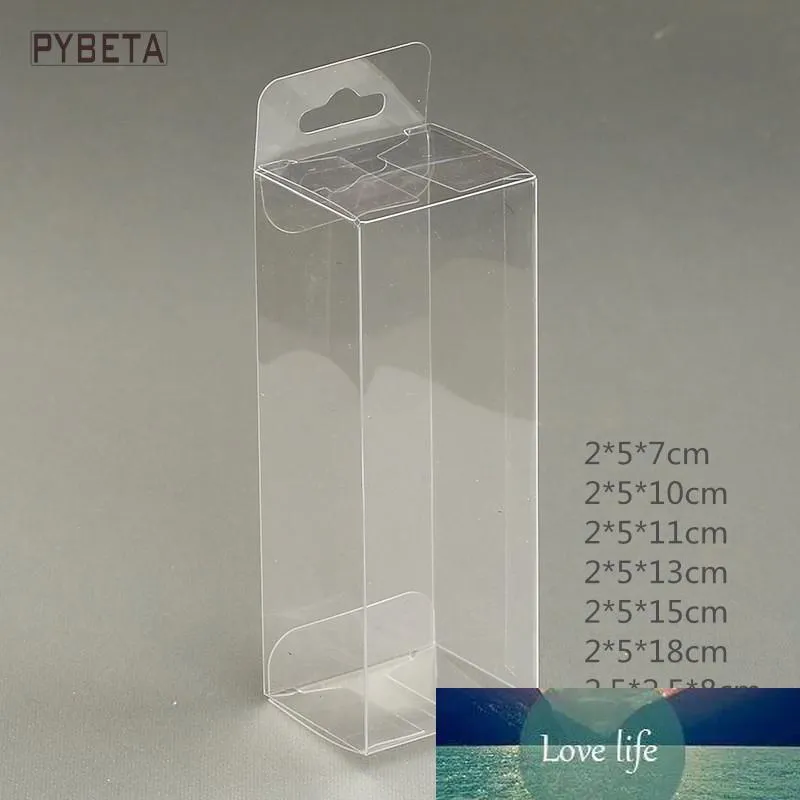 Height Clear Transparent PVC Box With Hole Candy Toy Display Stationery ...