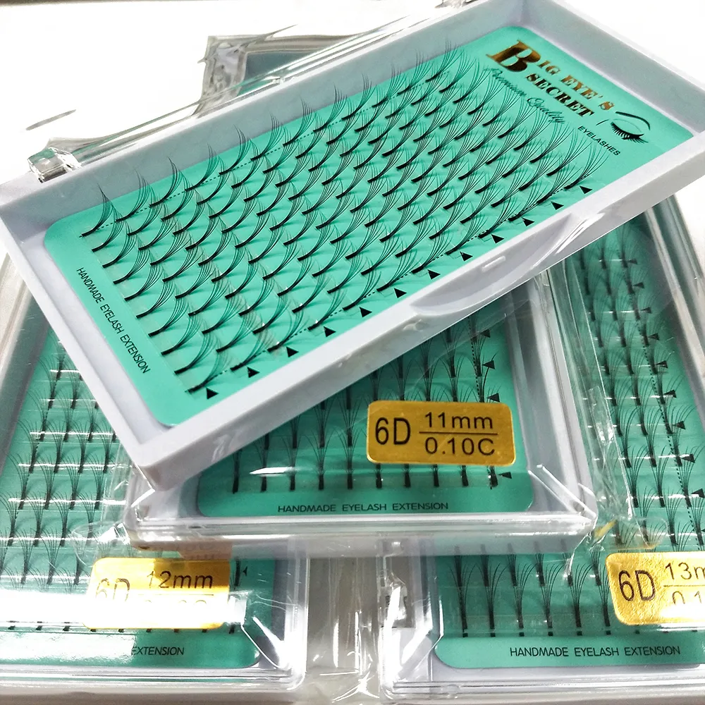 Big Eye Secret: 6D Long Stem Premade Fans For Stunning Volume Lashes ...
