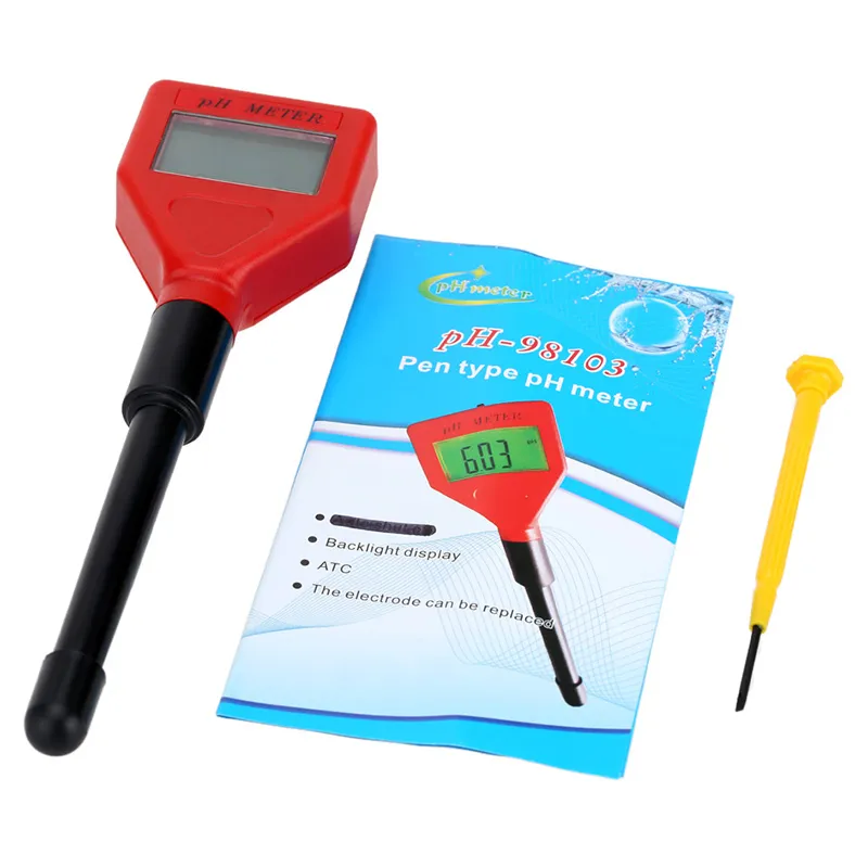 Aquarium PH Test Kit Pen Type PH Meter With LCD Display, Rechargeable ...