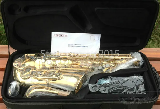 JUPITER JAS 767 III: Pro Alto Eb Tune Gold Lacquer Brass Saxophone With ...