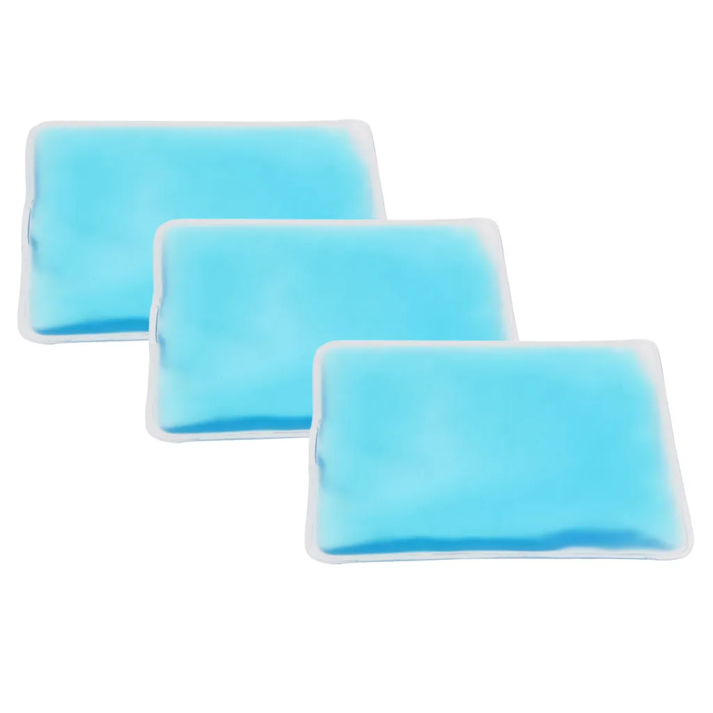3-Pack Reusable Gel Ice Packs for Pain Relief - Hot & Cold Therapy ...