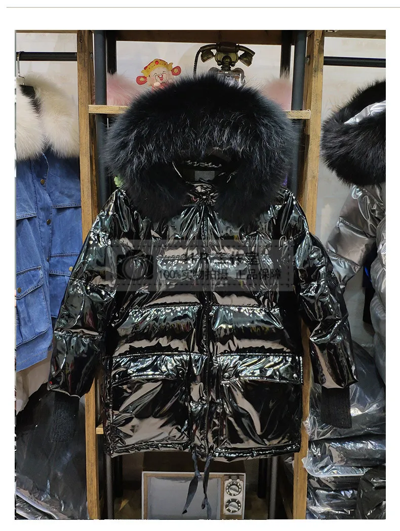 Cozy 90% White Duck Down Jacket W/ Real Raccoon Fur Collar Women's Warm Winter Coat From ...