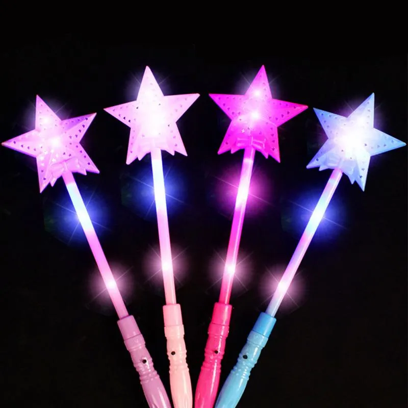 Star LED Toys 3 Modes Luxury LED Magic Star Wand Flashing Light Up Glow ...