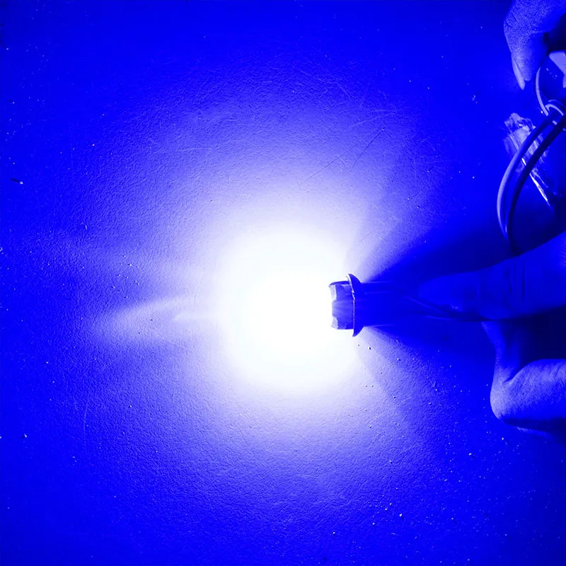 12 Chips COB LED Silicone Shell Car Blue Marker Lights For VW, Mercedes ...