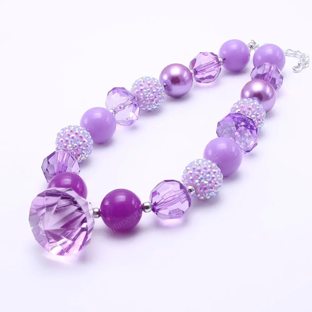 Purple beads necklace store