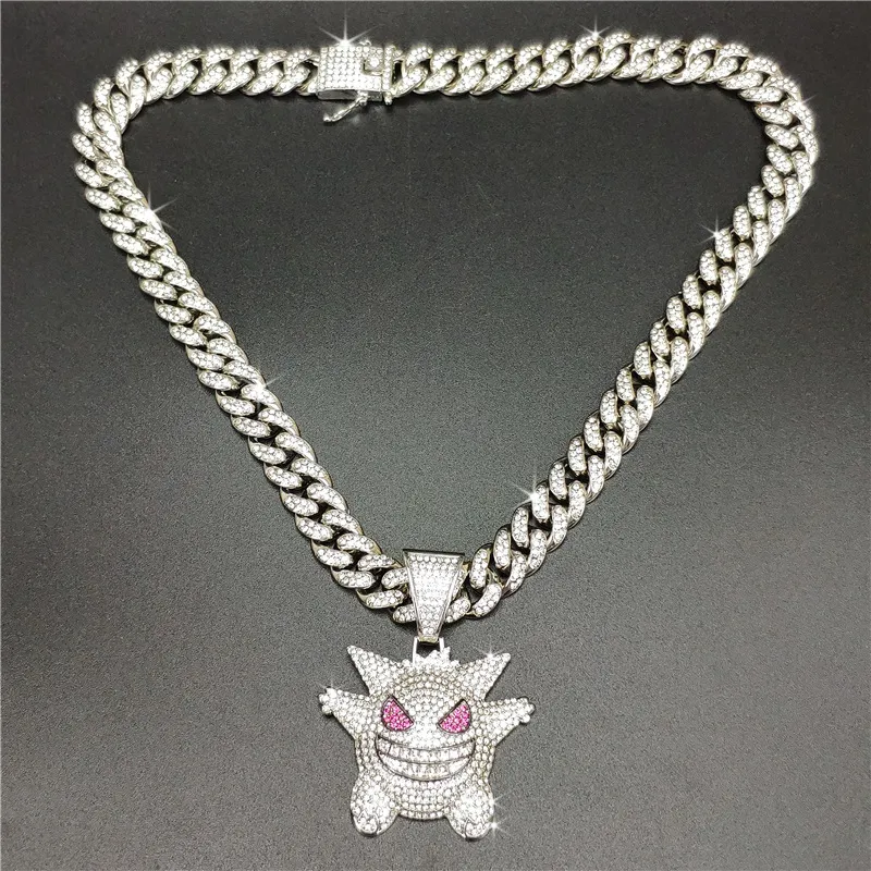 DHgate.com:Mens Iced-Out Bling Chains Pendant Necklace and Diamond ...