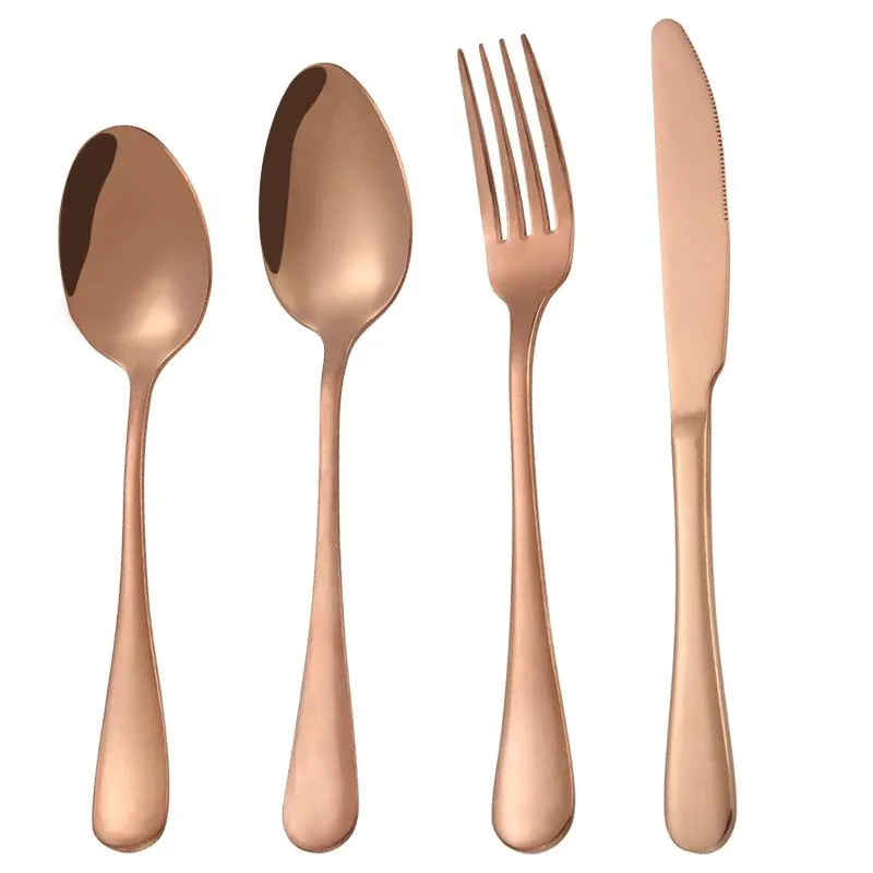 Wedding Tableware Stainless Steel Set Rose Gold Best Flatware On ...