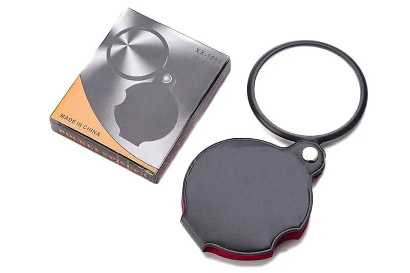 Portable Mini 50mm 8X Pocket Folding Jewelry Magnifier Reading ...