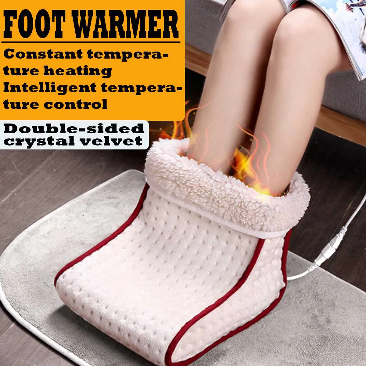 Cozy Electric Foot Warmer Pad - Heated Foot Pad for Home & Office ...