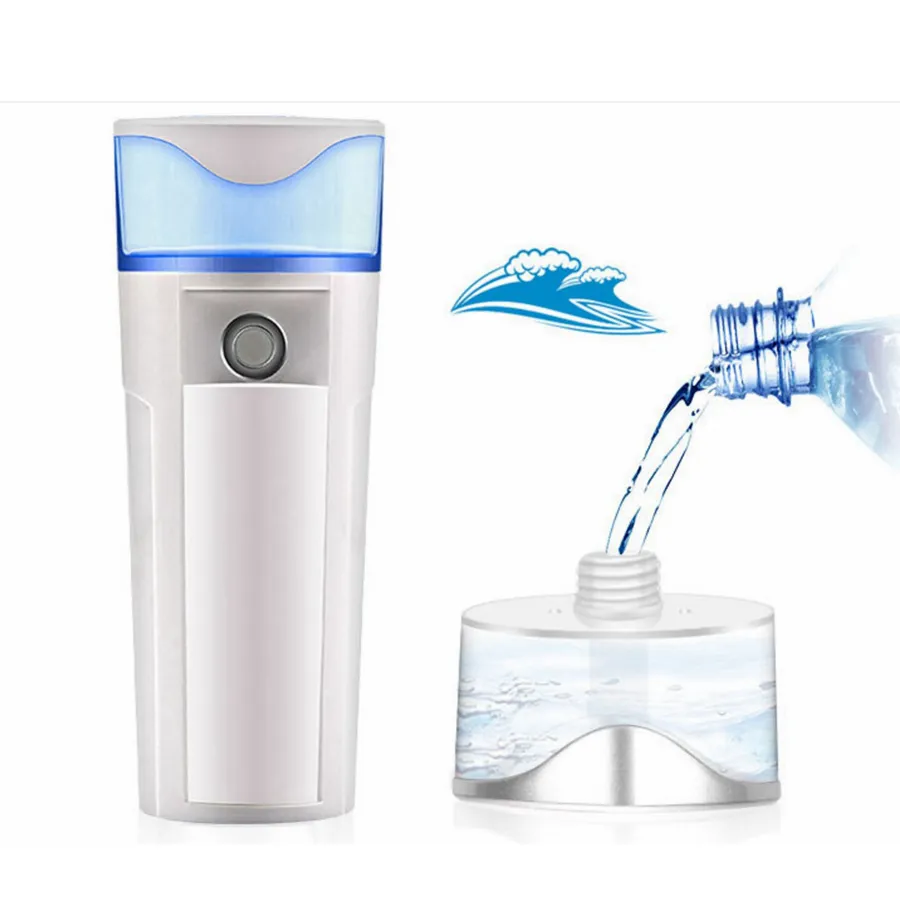 Portable Nano Mist Facial Mini Travel Steamer For Moisturized Skin USB ...
