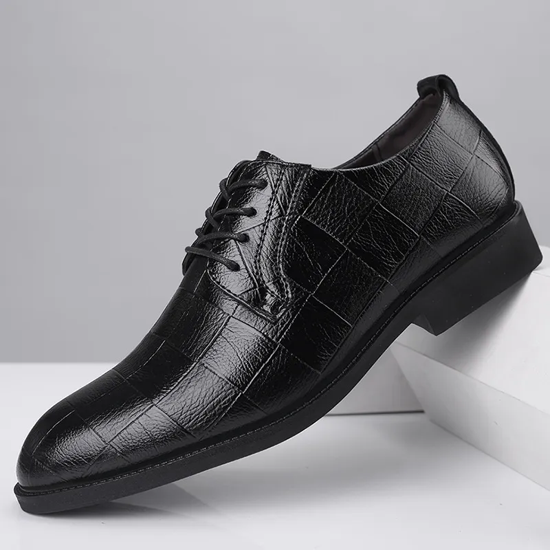 Stylish Leather Pointed Toe Oxford Mens Dress Shoes Clearance For Men ...