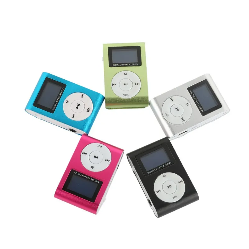 Compact USB MP3 Player with 32GB Micro SD Slot and LCD Screen for ...