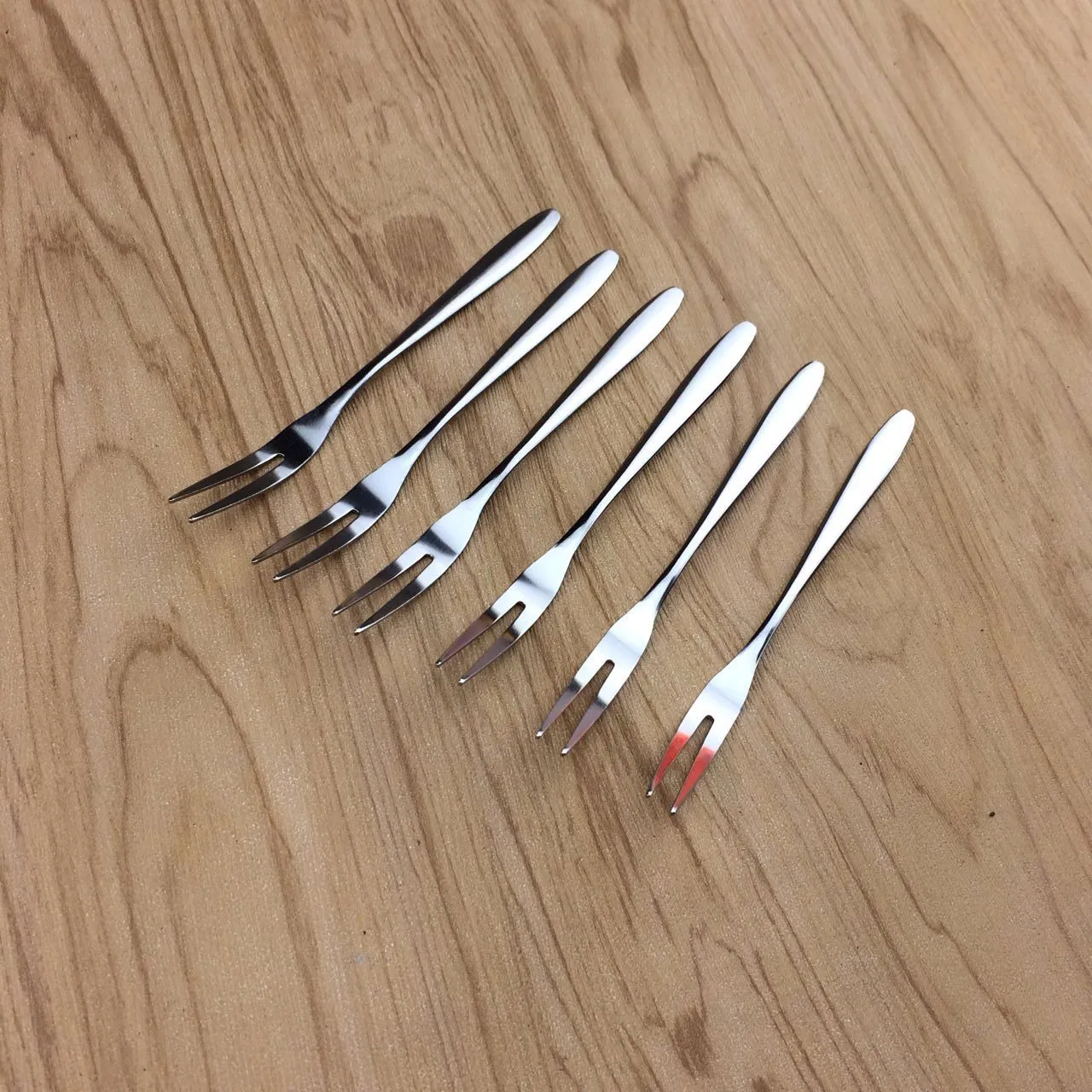 Stainless Steel Fruit To Fork, Two Tooth Fruit To Fork, Moon Cake, Cake ...