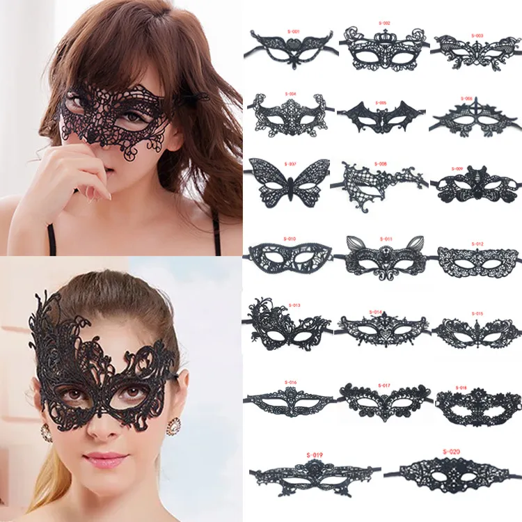 Halloween Prom Party Lace Eye Mask Sexy Masquerade Mask Christmas ...