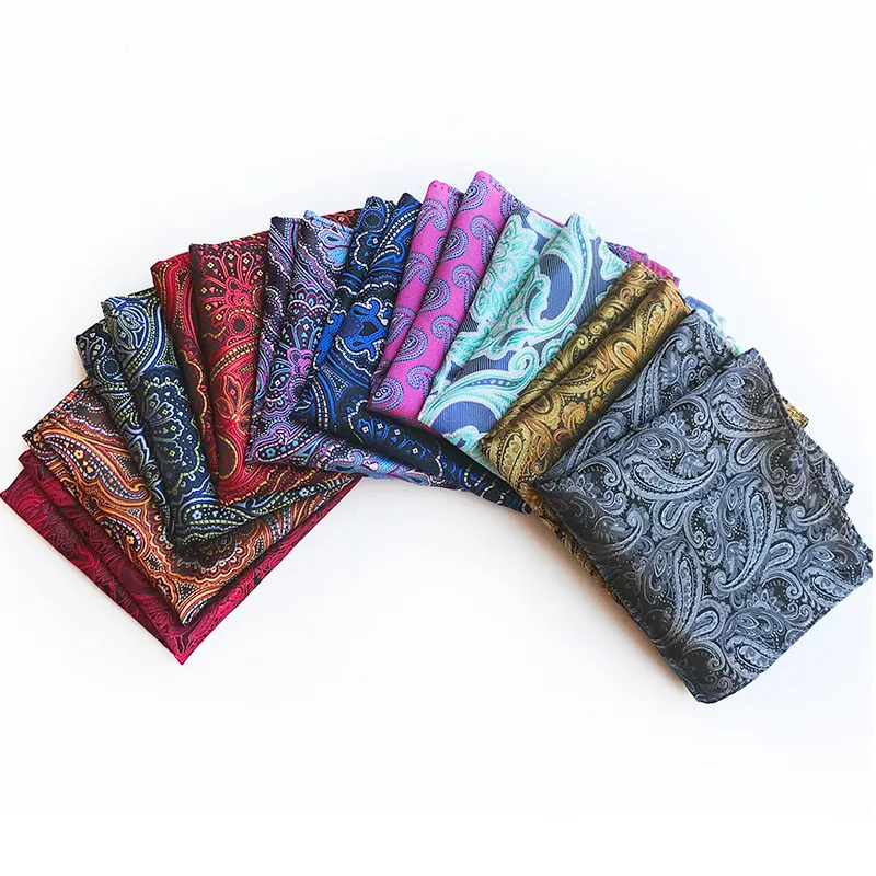 Polyester Patterned Handkerchiefs for Formal Attire with Double ...