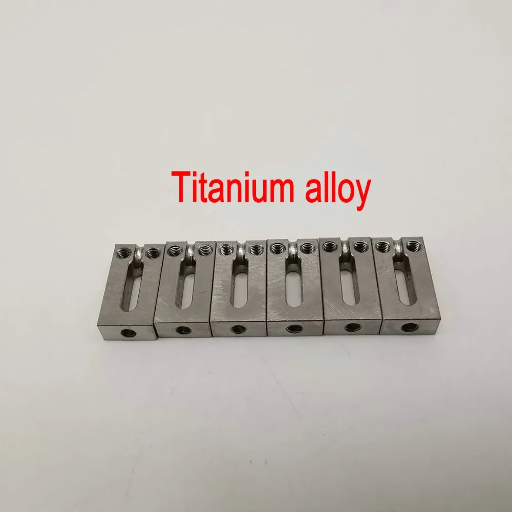 Premium Titanium Bridge Saddles - Square Type 10.5mm, Enhanced Sustain ...