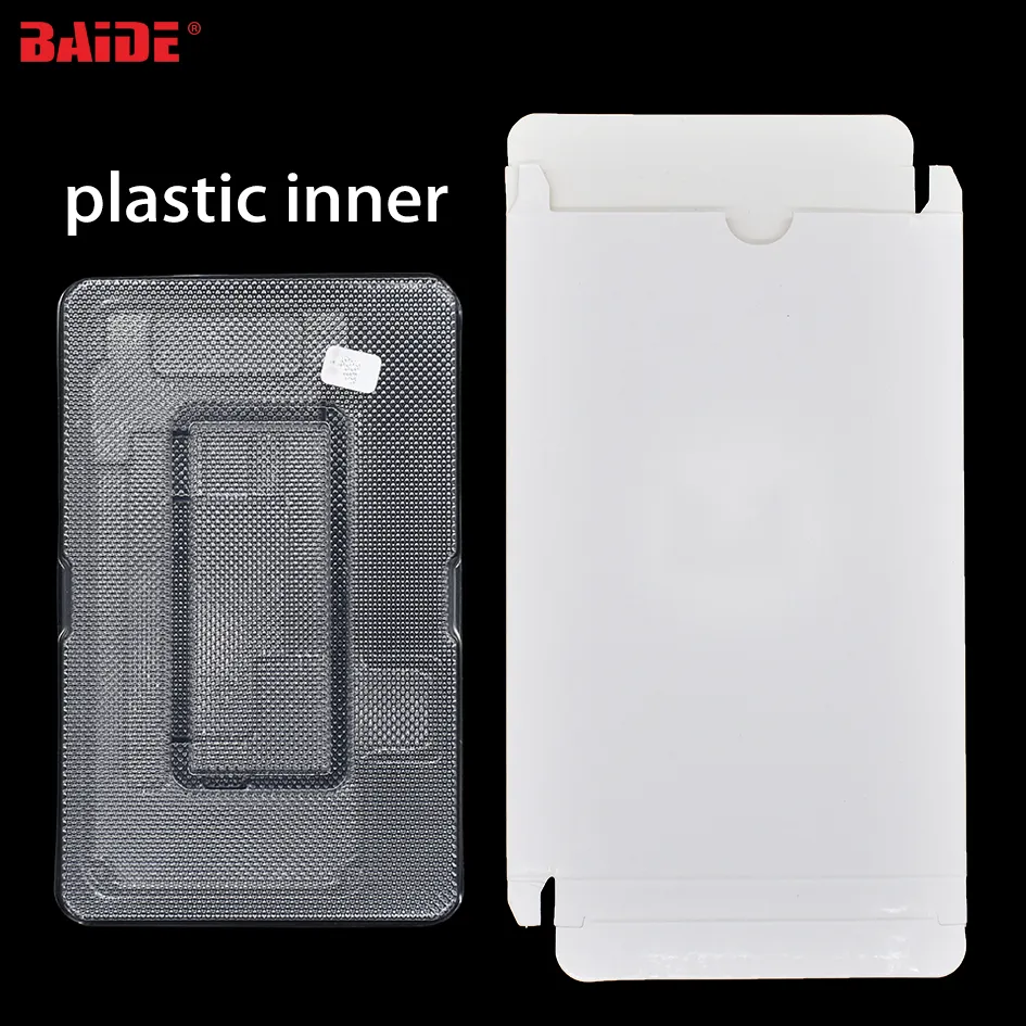White Paper Box + EVA / Stiffer Clear Plastic LCD Touch Screen Packing ...