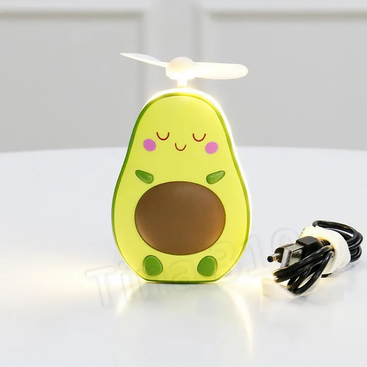 Portable Rechargeable Avocado Mini Mini Portable Fan USB Powered ...