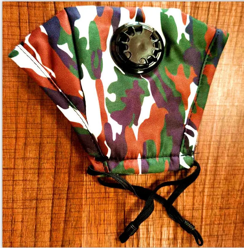 Designer Dustproof PM2.5 Cloth Mask With Filter With Breathing Valve ...