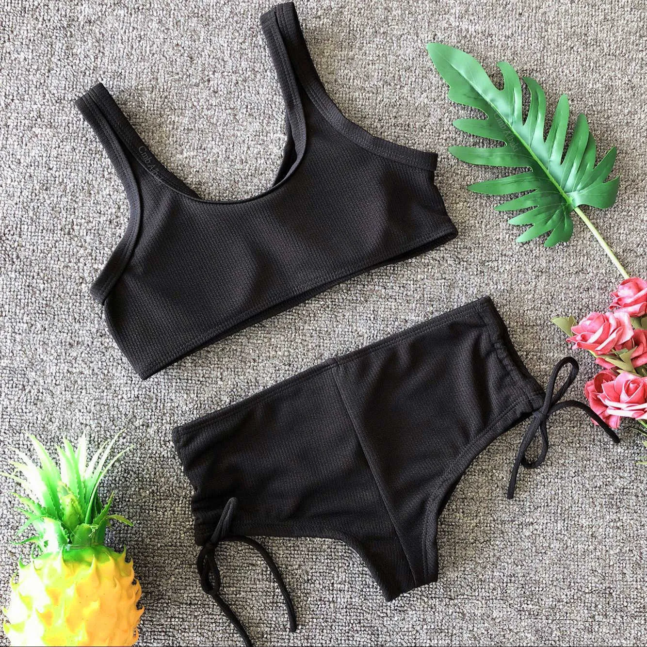 Dubio Bikini Sexy Micro Swimsuit Double Deck Grid Perspective ...