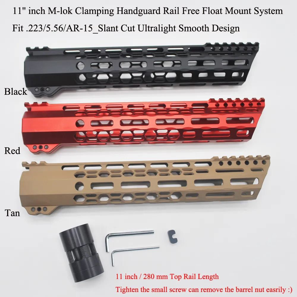 Free Float M Lok Handguard Picatinny Rail For Hunting Tactical Scope ...