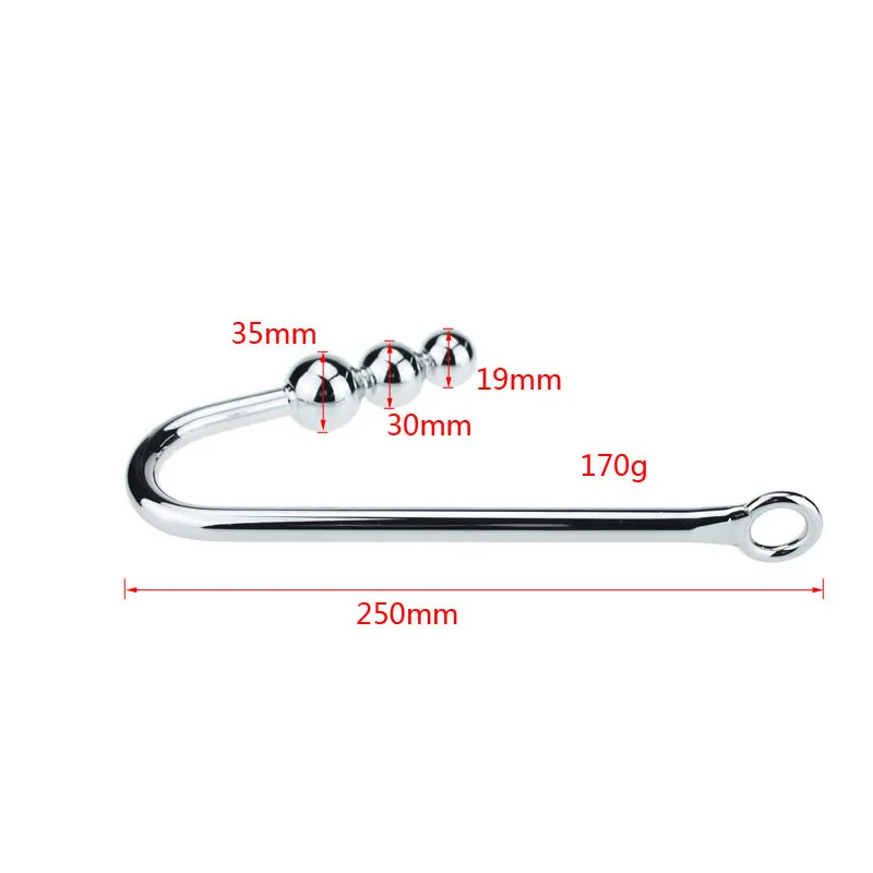 Premium Stainless Steel Anal Hook Butt Plug Dilator Prostate Massager ...