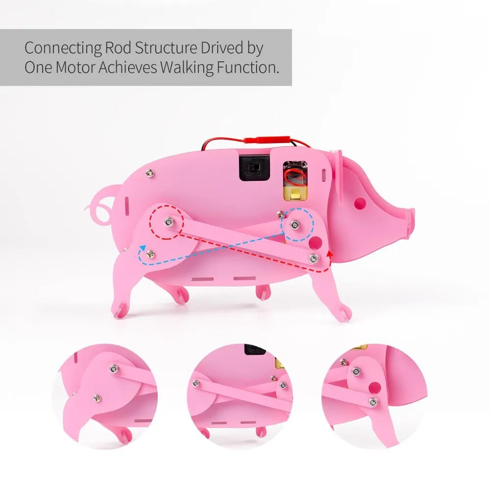 Wholesale Pig Bionic DIY Robot Kit For Kids Educational Learning Kit ...