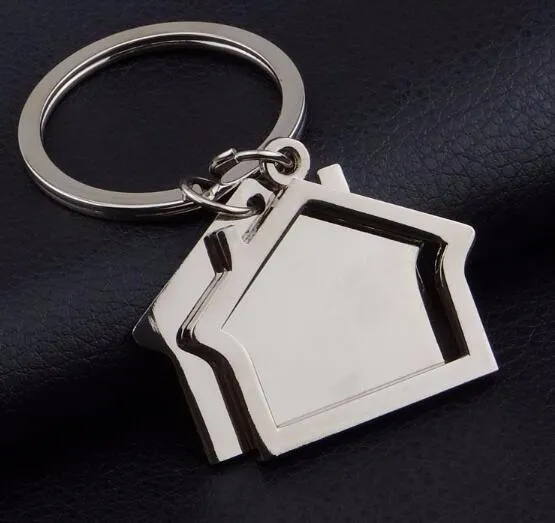 Keychain Ring: Metal House Shaped Keychains, Trendy Keyrings ...