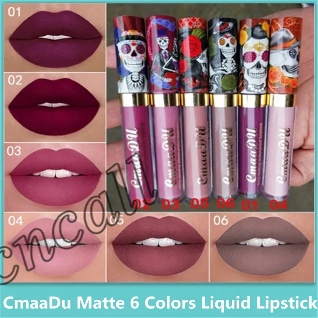 Makeup CmaaDu Matte Liquid Lipstick Waterproof And Long Lasting Skull ...