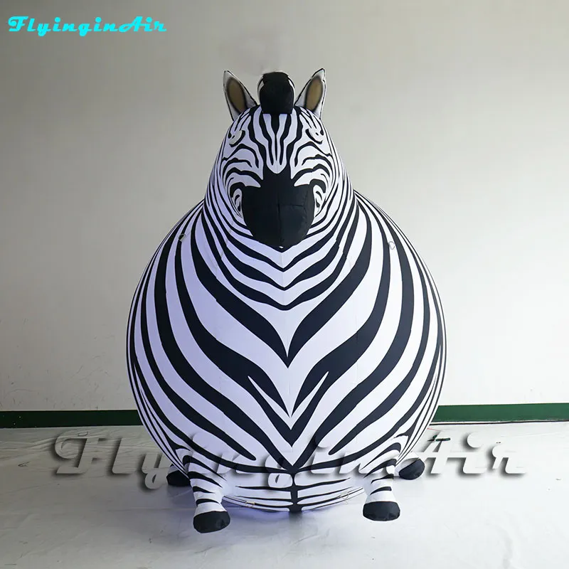 Wholesale Cute 2.4m Inflatable Fat Zebra Shown Funny And Chubby Animal ...