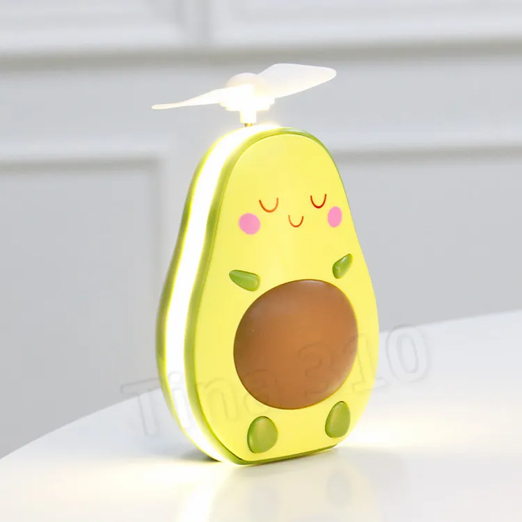 Portable Rechargeable Avocado Mini Mini Portable Fan USB Powered ...