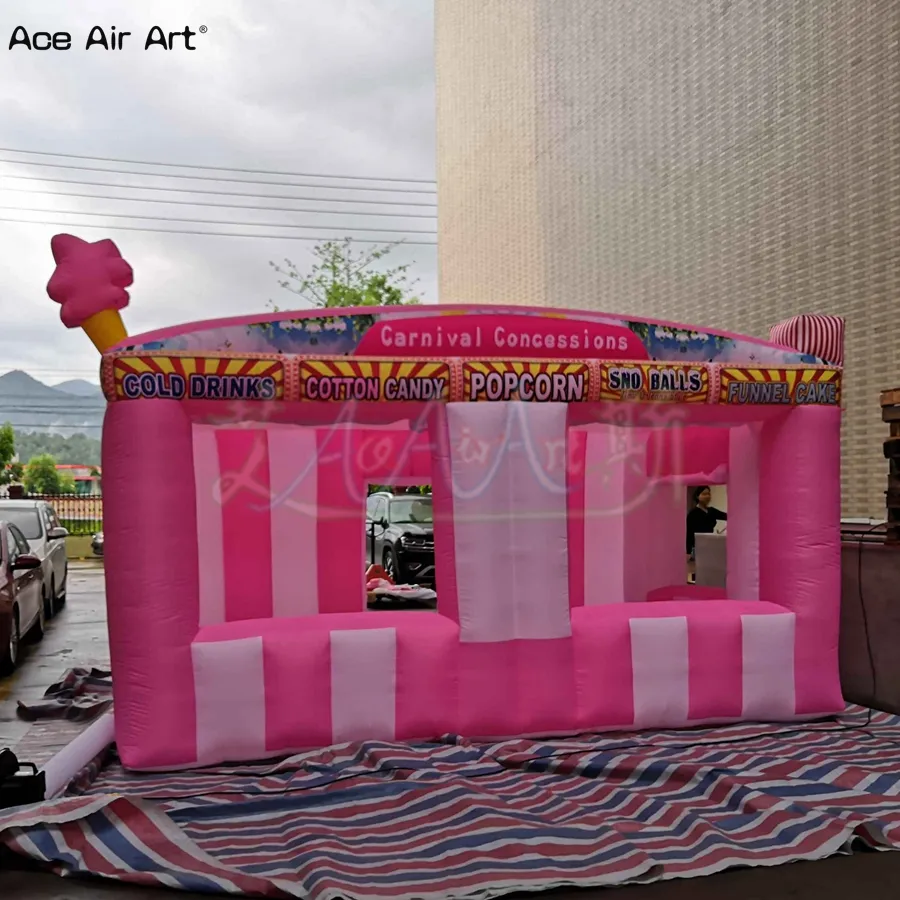 Inflatable Air Tent Portable Carnival Treat Shop Vendor Space ...