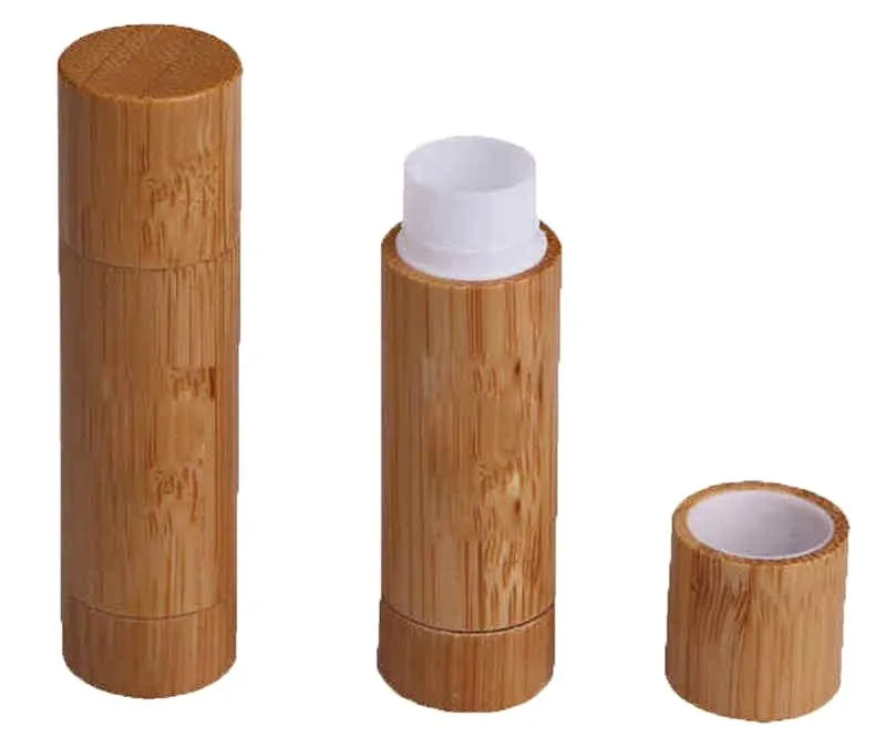 Bamboo Lipstick Container 5g Capacity For Lip Balm And Cheap Storage ...