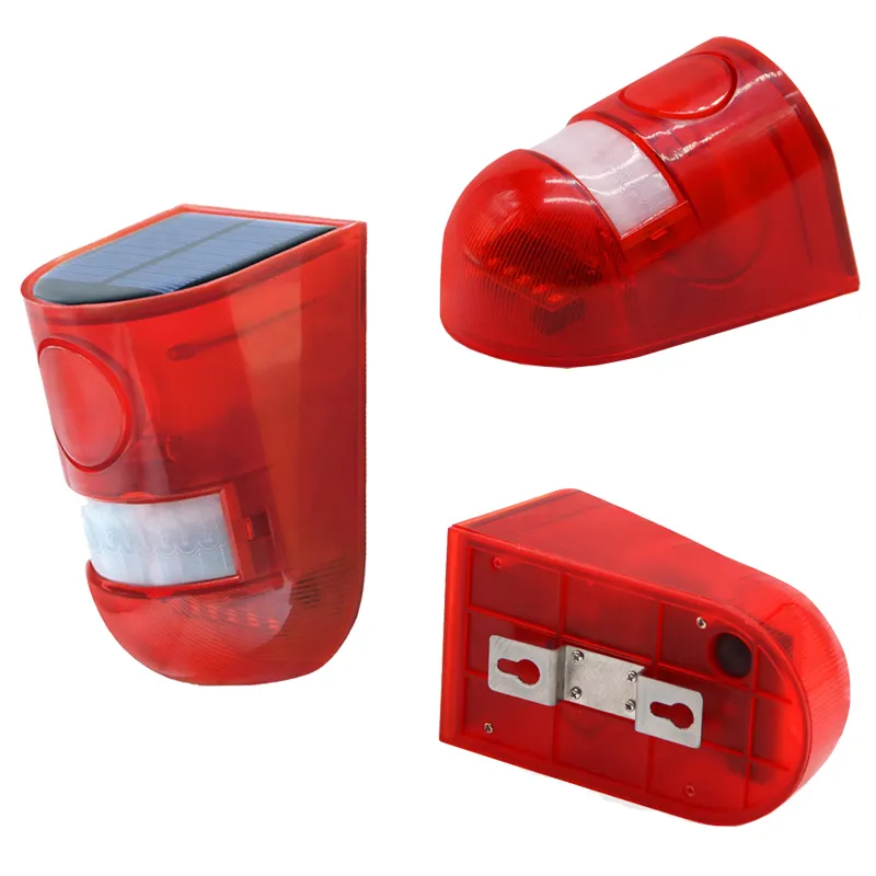 Solar Powered Driveway Alarm With Strobe Light Motion Sensor Security ...