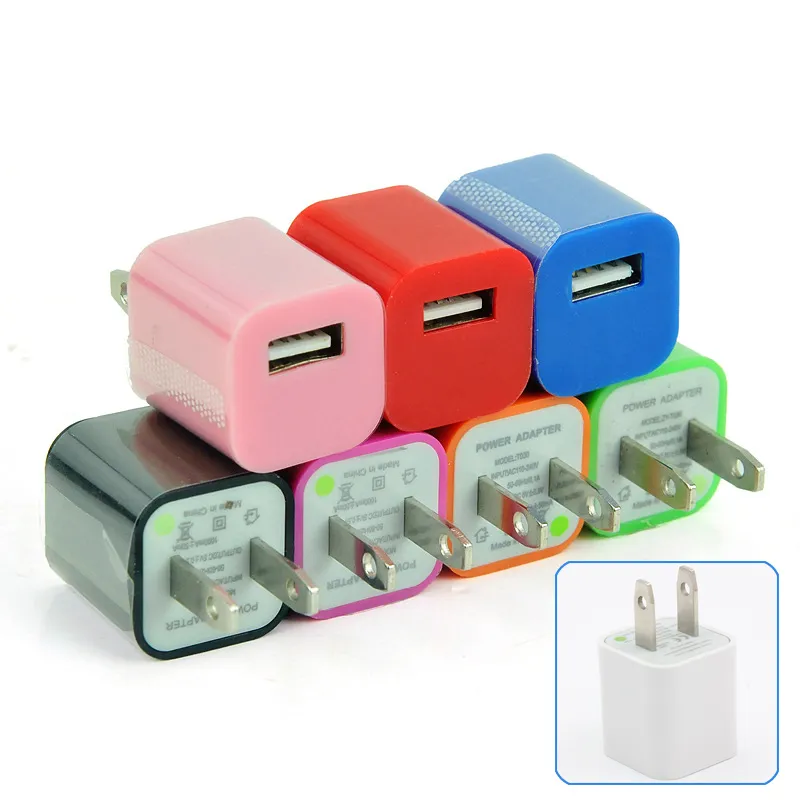 IPhone8 Charger Samsung Galaxy Note 8 Charger Colorful Square USB Wall ...