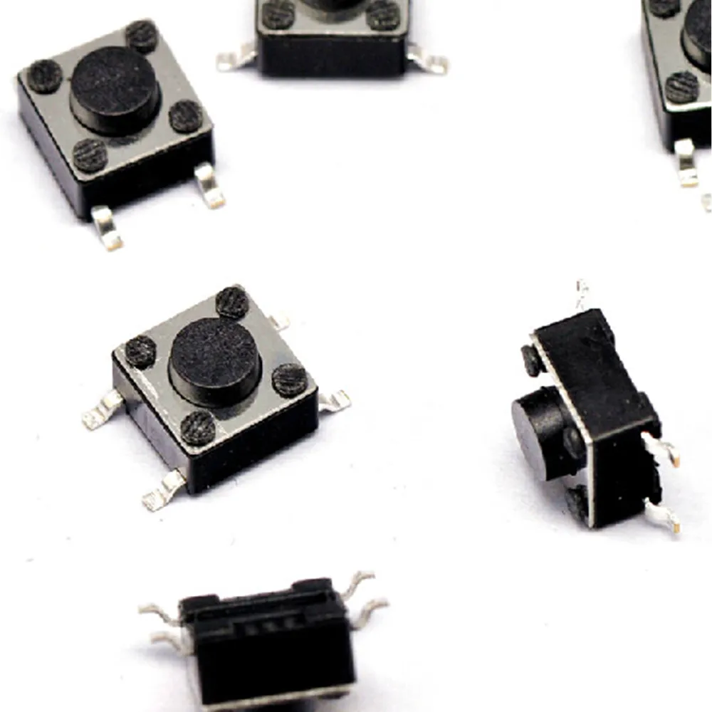 Six Pin Tact Switch Assortment 6x6mm Momentary Tactile Push Button ...