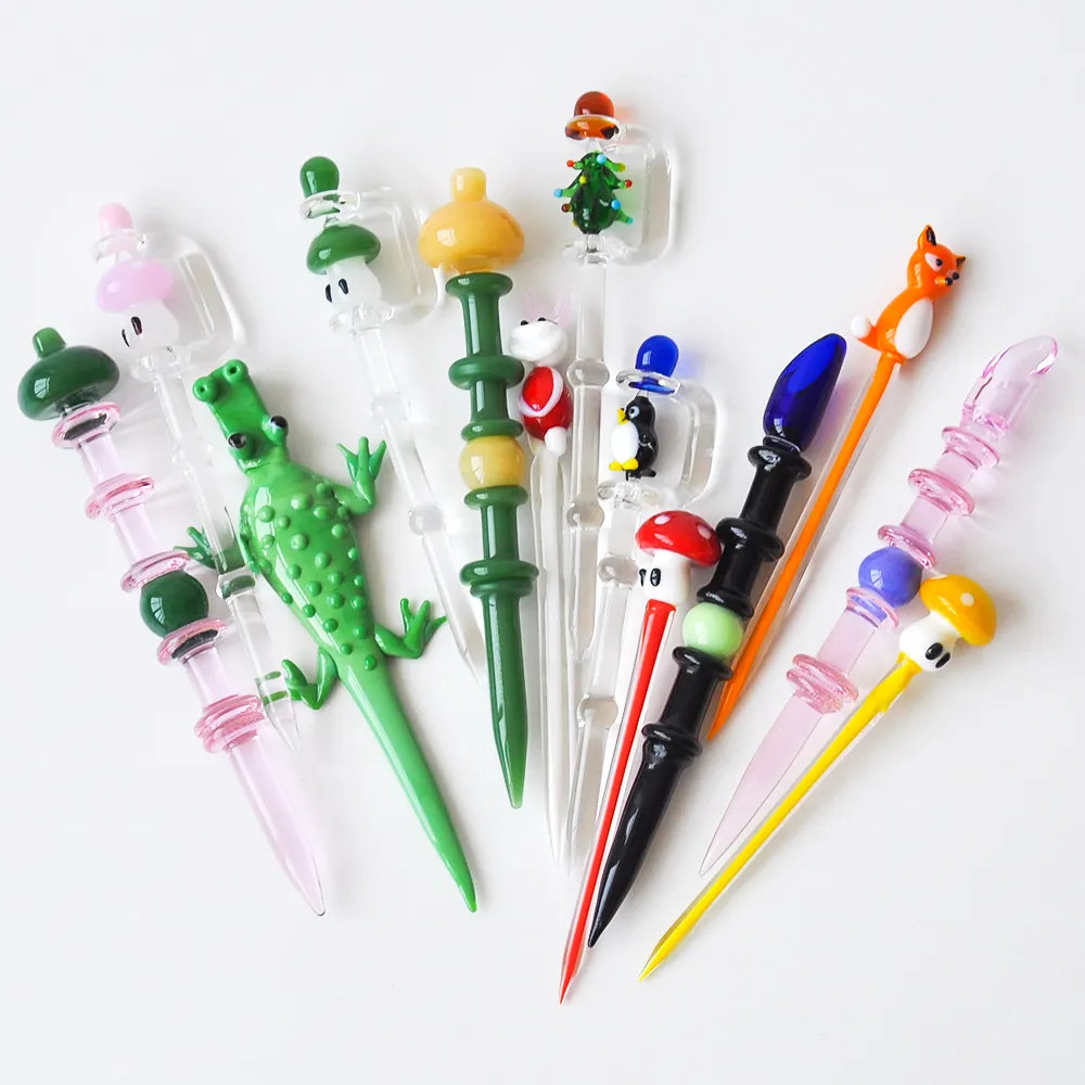 New Design Glass Dabber Tool Carb Cap Oil Rigs Dab Stick For Glass Bong ...
