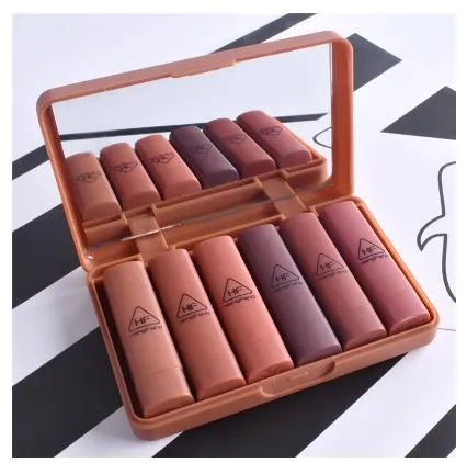 High Quality Waterproof Pumpkin Matte Lipstick Set Of 12 Long Lasting ...