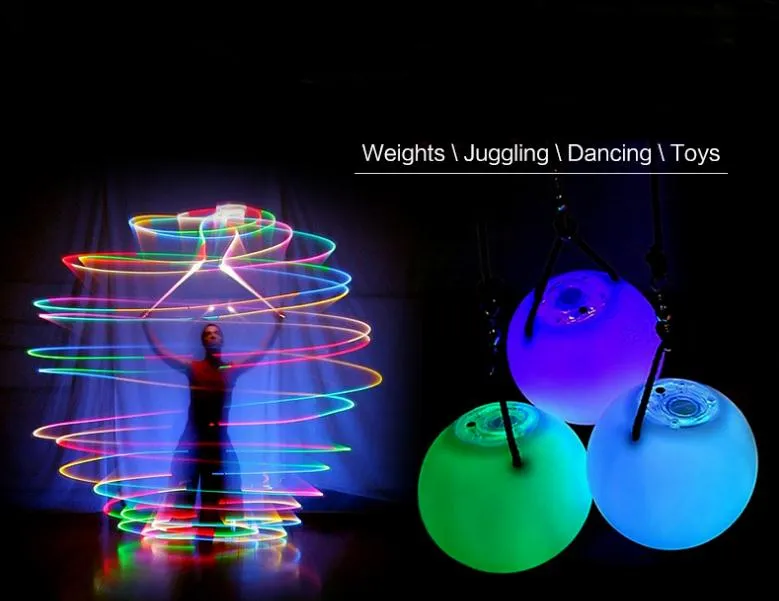 LED Hand Props Hot Selling Women Led Poi Thrown Balls For Accessories ...