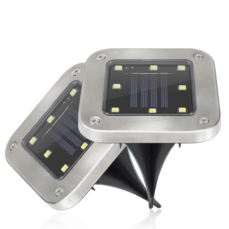 20 Smd Square LED Solar Ground Lights Stairs Street Lights Outdoor ...