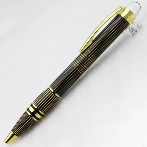 Wholesale Famous Pen Star Metal Gold Stripe Lattice Ballpoint Pens ...