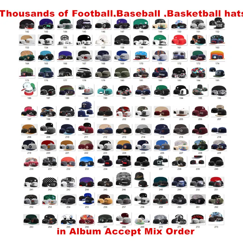 Wholesale New Sports Hat Team Baseball Snapbacks Caps Basketball ...