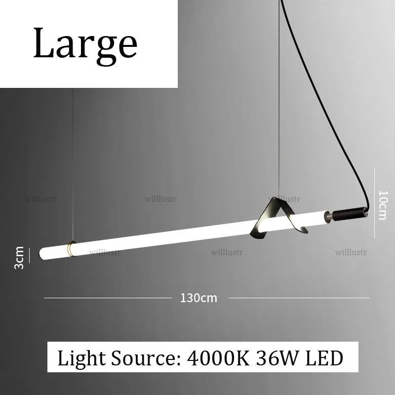 Minimalist LED Acrylic Tube Modern Bathroom Pendant Lighting With Iron ...